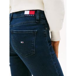 Tommy Jeans Damen &raquo;NORA MR SKNY AH1280&laquo; mit Logo-Badge blau 34, L&auml;nge 30