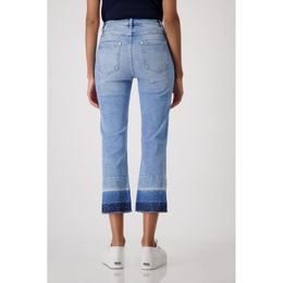 monari Damen 7/8-Jeans mit Glitzersteinchen blau 36, N-Gr