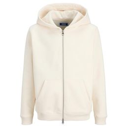 Jack & Jones Jack & Jones Junior Sweatjacke 'Bedford' Jungen Gr&ouml;&szlig;e 140 creme / burgunder