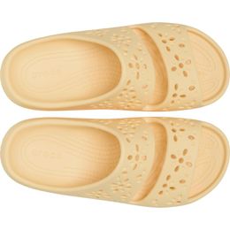 Crocs Damen Badepantolette &raquo;Classic Floral Cut Out Sandal&laquo; , Sandale, Sommerschuh, Pool Slides mit genoppter Innensohle gold 39