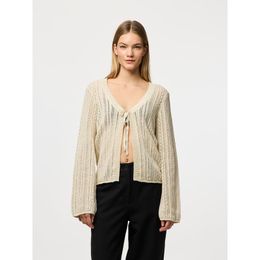 Pieces Damen Pieces Strickjacke &raquo;PCNUKA LS KNIT CARDIGAN NOOS BC&laquo; beige L