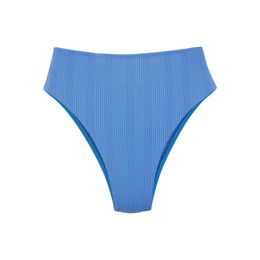 Copenhagen Studios Damen Highwaist-Bikini-Hose &raquo;Nela&laquo; mit h&ouml;herem Beinausschnitt blau 40, N-Gr