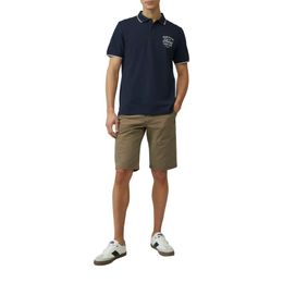 s.Oliver Herren s.Oliver Poloshirt mit Front Print blau L