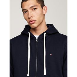 Tommy Hilfiger Herren Kapuzensweatjacke &raquo;ESSENTIAL FLEECE ZIP THROUGH&laquo; kleine Logostickerei blau M