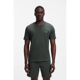BOSS T-Shirt »Mix&Match T-Shirt R« mit Logostickerei Open Green 345 L L Shirt von BOSS Black Menswear
