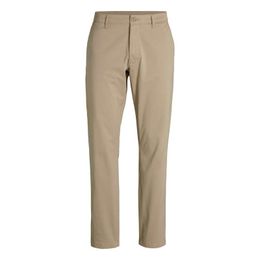 H.I.S. H.I.S Damen Chinohose &raquo;regular-fit&laquo; lange Hose, aus elastischer Baumwoll-Qualit&auml;t beige 34, L&auml;nge 32