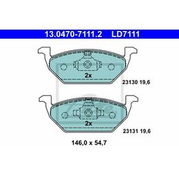 ATE Bremsensatz, Scheibenbremse Bremsensatz-Vorderachse SG00000CU5 Hinterachse bel&uuml;ftet 256mm 22mm f&uuml;r VAG SEAT Skoda