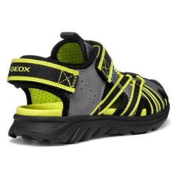 Geox Jungen Sandale &raquo;J SANDAL AIRADYUM BO&laquo; , Wasserschuh, Badeschuh, Trekkingsandale mit gesch&uuml;tztem Zehenbereich grau 24