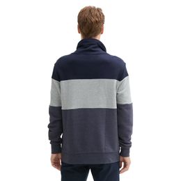 Tom Tailor Sweatshirt mit Colour Blocking sky captain blue XXL XXL Sweatshirt von Tom Tailor