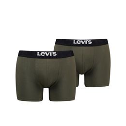 Levi's LEVI'S Boxershorts »LEVIS MEN SLD BASC BOXER BRIEF ORG CO 2P« Packung, 2er Pack, mit breitem Logobund khaki S S Herrenunterhose von Levi's