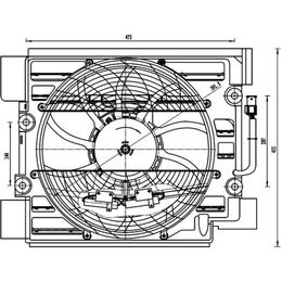 Mahle Lüfter, Klimakondensator Ø396mm 396mm für BMW 64548370993 8371362 8380780 ACF 23 000S