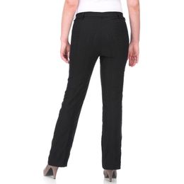 KjBRAND Damen KjBRAND Stoffhose &raquo;Bea&laquo; Sommerhose optimale Passform in Quer-Stretch schwarz 46/23, K-Gr