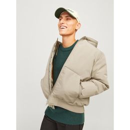 Jack & Jones Jack & Jones Herren Bomberjacke &raquo;JCOCOLLECTIVE BOMBER JACKET SN&laquo; mit Kapuze beige S