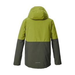 Killtec Herren Funktionsjacke &raquo;KOW 222 BYS JCKT&laquo; Wind- u. wasserdichte Kinderjacke mit Fleece, reflektierender Print gr&uuml;n 140