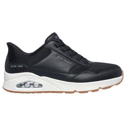 Skechers Herren Slip-On Sneaker &raquo;UNO-SIMPLIFIED SLIP-IN&laquo; , Schn&uuml;rschuh, Retro Sneaker, Freizeitschuh mit Slip-Ins Technologie schwarz-wei&szlig; 39