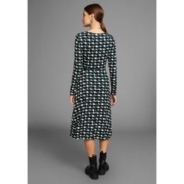 HECHTER PARIS Damen HECHTER PARIS Jerseykleid mit modernem Print schwarz-wei&szlig; 40, N-Gr