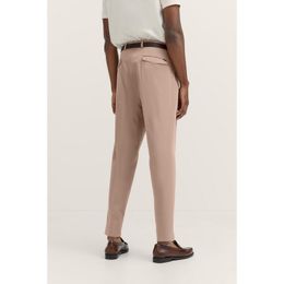 Bugatti Herren Bugatti Bundfaltenhose mit Satin-Stretch beige 34, L&auml;nge 30