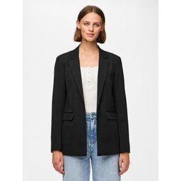 Pieces Damen Pieces Longblazer &raquo;PCBOZZY LS DETAIL BLAZER NOOS BC&laquo; mit Leo Futter schwarz M