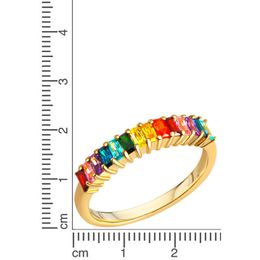 Firetti Damen Fingerring &raquo;Schmuck Geschenk Silber 925 Silberring Multi&laquo; mit Zirkonia (synth.) gold