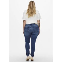 Only Carmakoma Damen Only CARMAKOMA Skinny-fit-Jeans &raquo;CARWILLY REG SKINNY JEANS DNM REA&laquo; blau 44, L&auml;nge 32