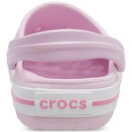 Crocs M&auml;dchen Clog &raquo;Crocband Clog K&laquo; Sommerschuh, Schlappen, Hausschuh, Badeschuh mit Kontrast-Akzenten rosa 30