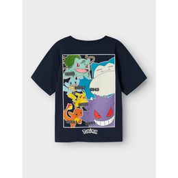 name it Jungen T-Shirt &raquo;NKMSTU POKEMON SS NREG TOP BOX SKY&laquo; blau 116