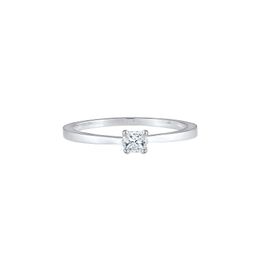 Elli DIAMONDS Damen Elli DIAMONDS Verlobungsring &raquo;Diamant 0.1 ct. Solit&auml;r Verlobung 925 Silber&laquo; silber