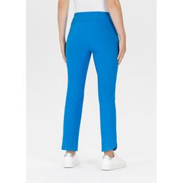 Stehmann Damen 7/8-Hose mit Seitenschlitzen blau 42, N-Gr