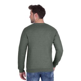 TRIGEMA Sweatshirt »Sweatshirt« khaki-melange S S Sweat-Qualität