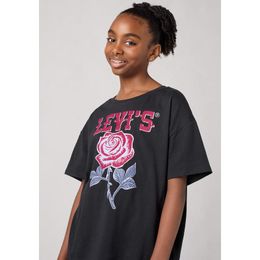 Levi's Kids M&auml;dchen Levi's Kids T-Shirt &raquo;LVG OVERSIZED WESTERN ROSES TEE&laquo; mit gro&szlig;em Print "Rose", for Girls schwarz 6 (116)