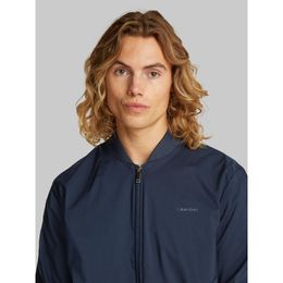 Calvin Klein Herren Bomberjacke &raquo;MATTE BOMBER&laquo; ohne Kapuze Regular fit, mit Rundhalsausschnitt blau XXL