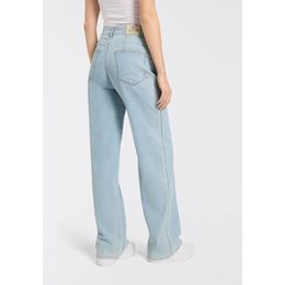 Herrlicher Damen High-waist-Jeans &raquo;Baggy Straight Denim Light&laquo; 33, L&auml;nge 34