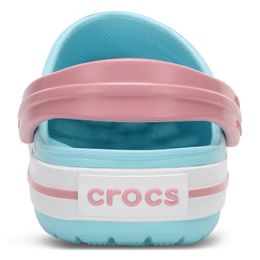 Crocs M&auml;dchen Clog &raquo;Crocband Clog K&laquo; Sommerschuh, Schlappen, Hausschuh, Badeschuh mit Kontrast-Akzenten wei&szlig; 33