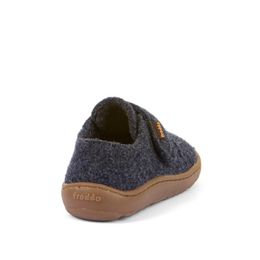 froddo Jungen froddo Hausschuh &raquo;BAREFOOT WOOLY&laquo; Klettschuh, Kindergartenschuh mit Wollfutter blau 27