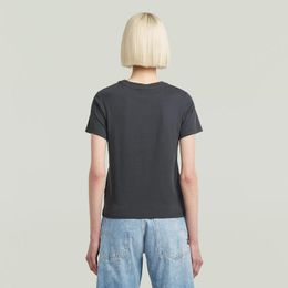 G-Star Raw G-Star Damen G-STAR T-Shirt &raquo;Nifous&laquo; mit kleiner Logo-Stickerei grau M (38)