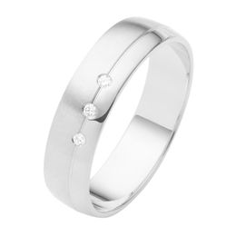 Firetti Unisex Trauring &raquo;Schmuck Geschenk Gold 750 Hochzeit Ehering "LIEBE"&laquo; Made in Germany, wahlweise mit oder ohne Brillanten wei&szlig;