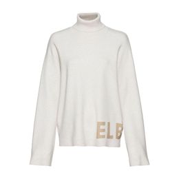 ELBSAND Damen Sweater, Rollkragenpullover aus hochwertigem Strick, Loungewear wei&szlig; 32/34