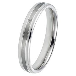 DOOSTI Kinder DOOSTI Trauring &raquo;Schmuck Geschenk Silber 925 Trauring Ehering Partnerring LIEBE&laquo; Made in Germany, wahlweise mit oder ohne Brillant 