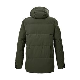 Killtec Herren Steppjacke &raquo;KOW 1 MN QLTD JCKT&laquo; Wasser- und windabweisende Funktionsjacke, Kapuze, recyceltes Material gr&uuml;n L
