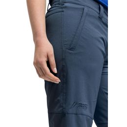 Maier Sports Damen Funktionsshorts &raquo;Lawa&laquo; Damen Shorts, kurze Wanderhose, Outdoorhose mit 2 Taschen, Regular Fit blau 36, Normalgr&ouml;&szlig;en