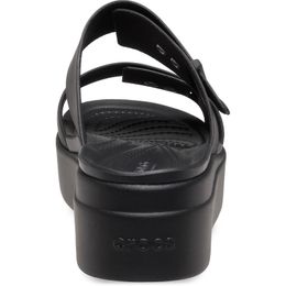 Crocs Damen Pantolette &raquo;Brooklyn Low Wedge&laquo; , Plateau, Sommerschuh, Schlappen mit Schnallenverschluss schwarz 42
