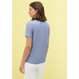 Cecil Damen T-Shirt im Tunika-Look blau XL (44)