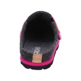 Rohde Damen Pantoffel &raquo;MERAN&laquo; Hausschuh, Clog, Schlappen mit Klettriemchen pink 37