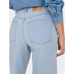 Only Damen Only High-waist-Jeans &raquo;ONLMADISON BLUSH HW WIDE DNM CRO495 NOOS&laquo; 5-Pocket Style blau S (36), L&auml;nge 32