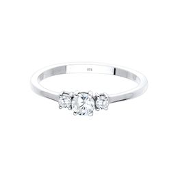 Elli Damen Fingerring &raquo;Verlobungsring Zirkonia 925 Silber&laquo;