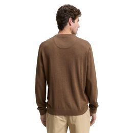 Tom Tailor Herren Tom Tailor Rundhalspullover mit Logostickerei beige 3XL