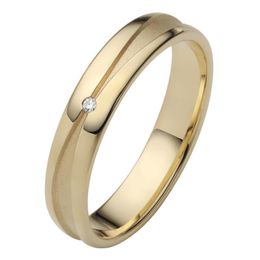 Firetti Unisex Trauring &raquo;Schmuck Geschenk Gold 750 Hochzeit Ehering "LIEBE"&laquo; Made in Germany, wahlweise mit oder ohne Brillant gold
