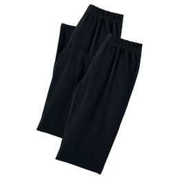 Vivance Active Damen Vivance active Jazzpants mit leicht ausgestelltem Bein, Loungewear schwarz 32/34, N-Gr