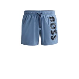 BOSS Badeshorts »Octopus« mit kontrastfarbenem Logo-Schriftzug auf dem Bein Open Blue 491 XL - N-Gr N-Gr XL Badeshorts von BOSS Black Menswear