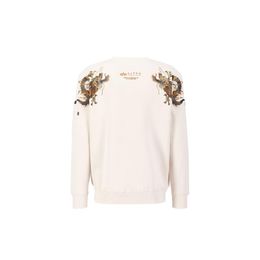 Alpha Industries Damen Sweater &raquo;Dragon EMB Sweatshirt&laquo; wei&szlig; S